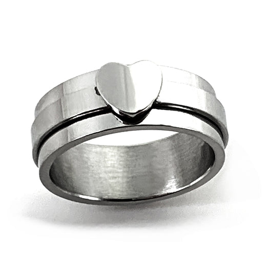 Heart Spinner Ring – Forgiven Jewelry